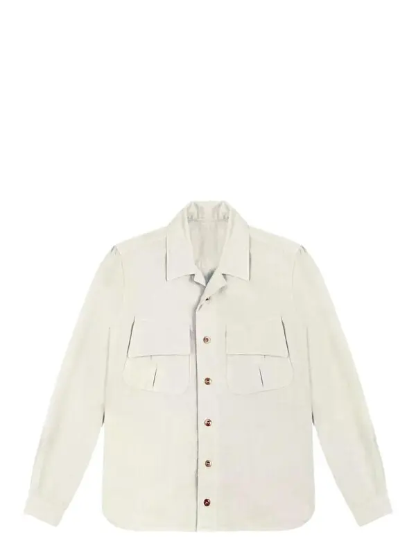 FORTELA Meckongt Flap-pocket Shirt - Neutrals