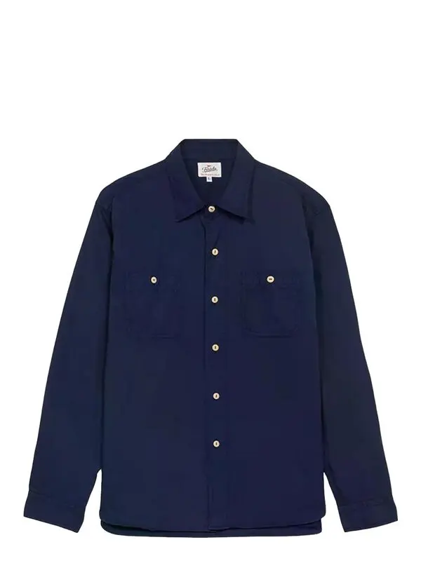 FORTELA Patch-pocket Shirt - Blue