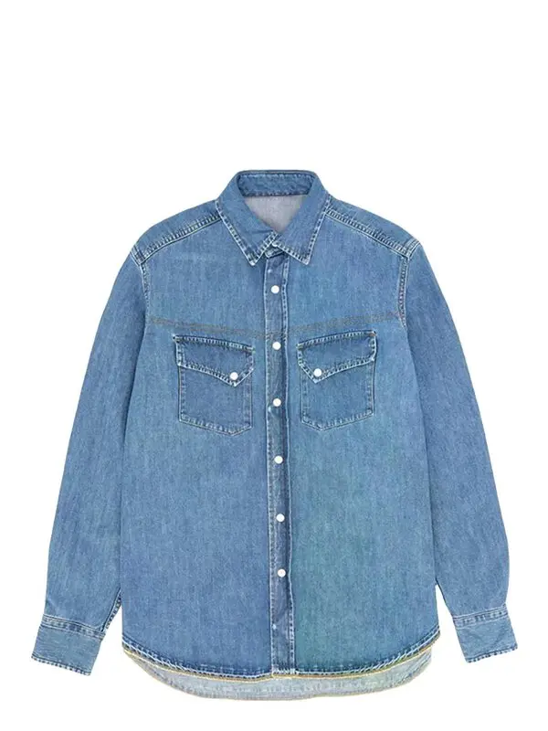 FORTELA Pasadena Flap-pockets Denim Shirt - Blue