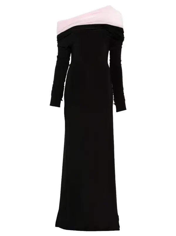 ATU BODY COUTURE Crown Off-shoulder Maxi Dress - Black