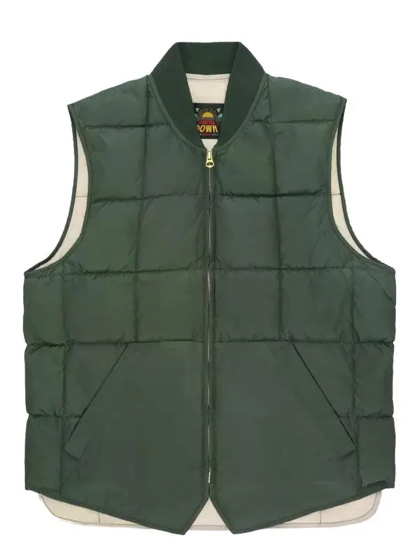 FORTELA Padded Zip Gilet - Green
