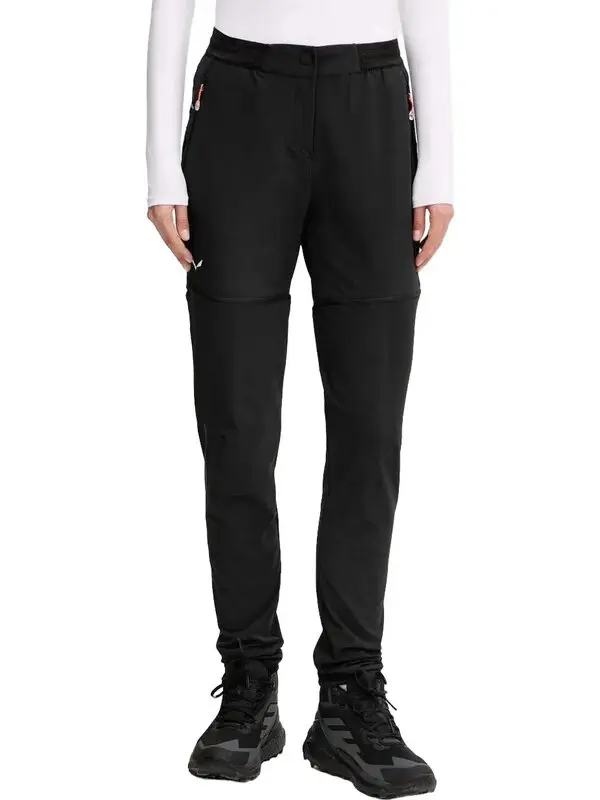 SALEWA Logo-print Performance Trousers - Black