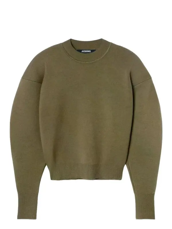 Jacquemus Logo-embroidered Piqué Sweater - Green