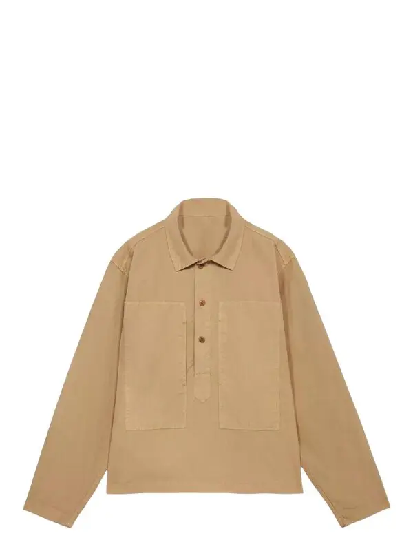 FORTELA Fuego Square-pocket Overshirt - Neutrals