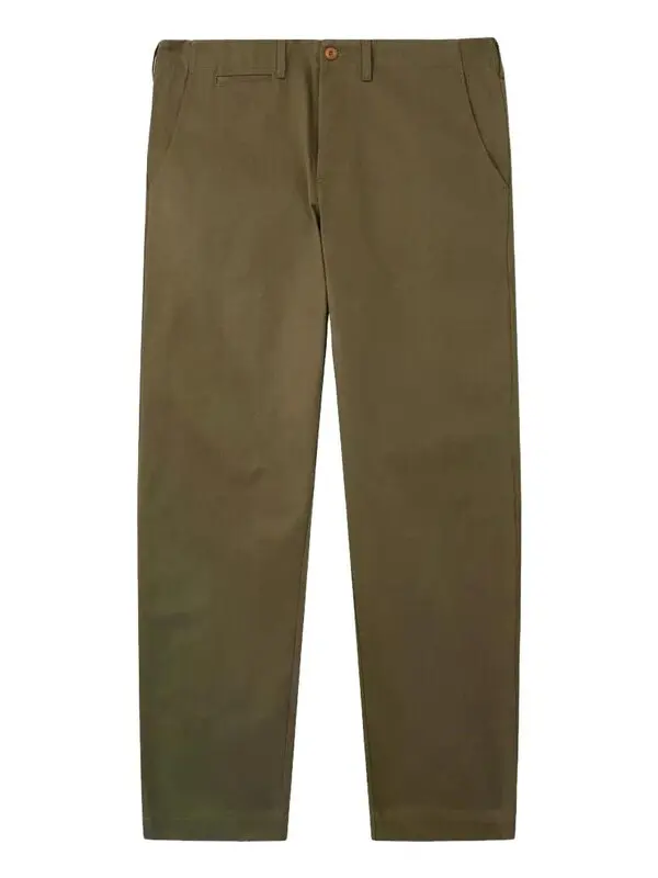 FORTELA Herringbone Pocket Trousers - Green