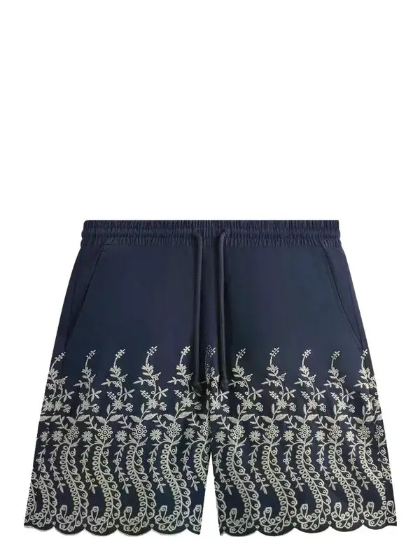 Kith Floral Eyelet Shorts - Blue