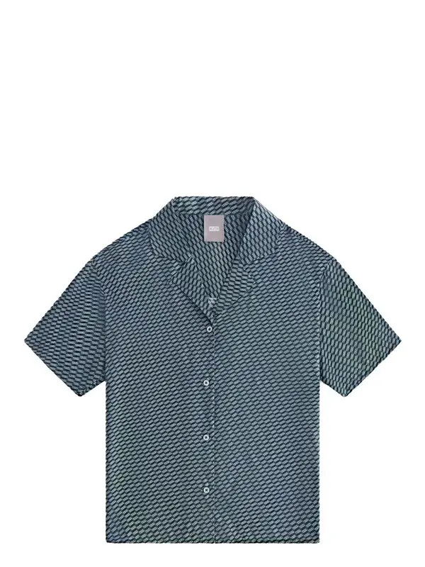 Kith Elena Monogram Camp Shirt - Blue