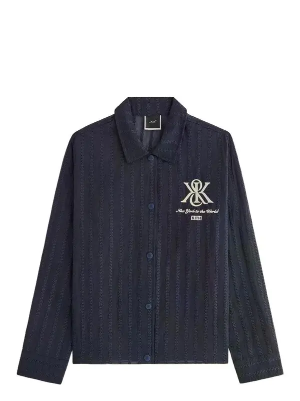 Kith Kieran Crest Coaches Jacket - Blue
