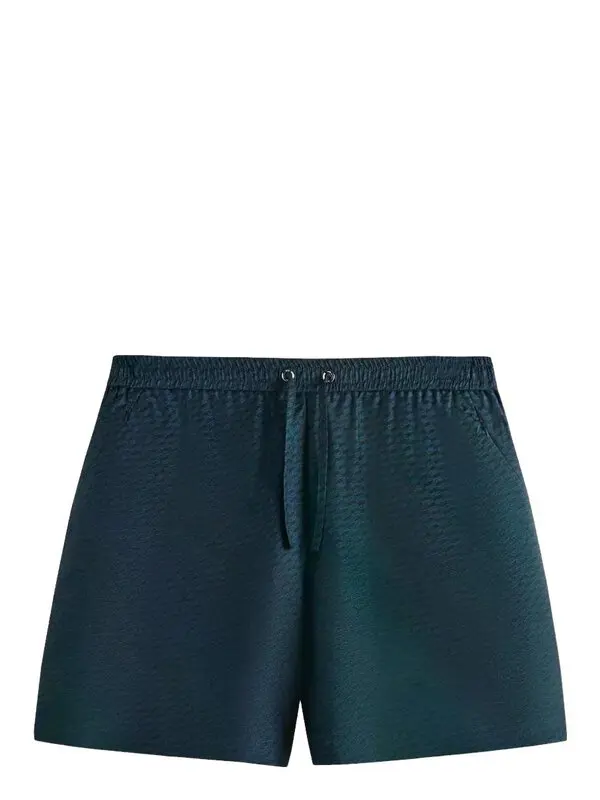Kith Cedar Monogram Silk Running Shorts - Blue