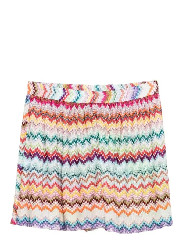 Missoni Zig-zag Pattern Shorts - Neutrals