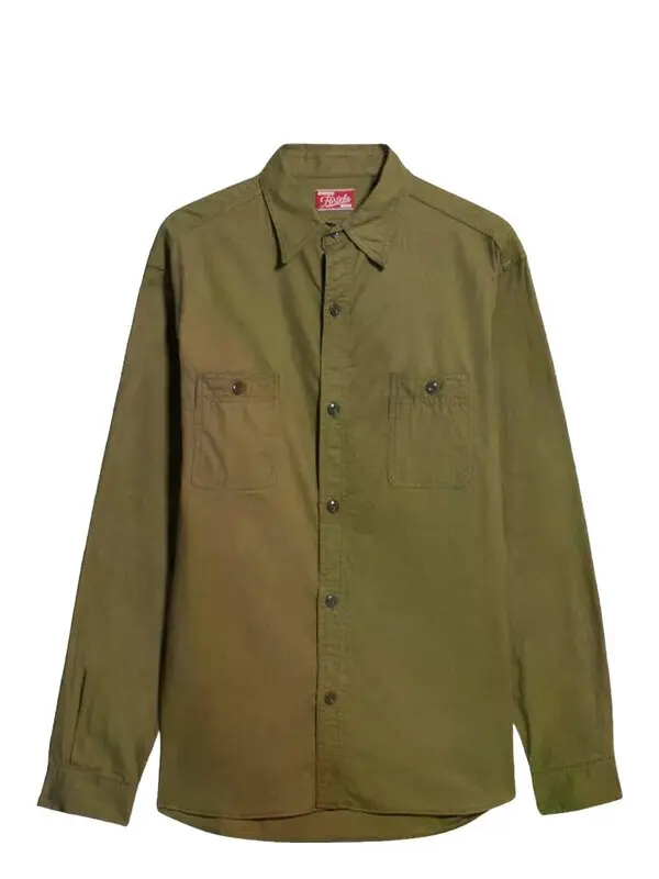 FORTELA Otero Cotton Shirt - Green