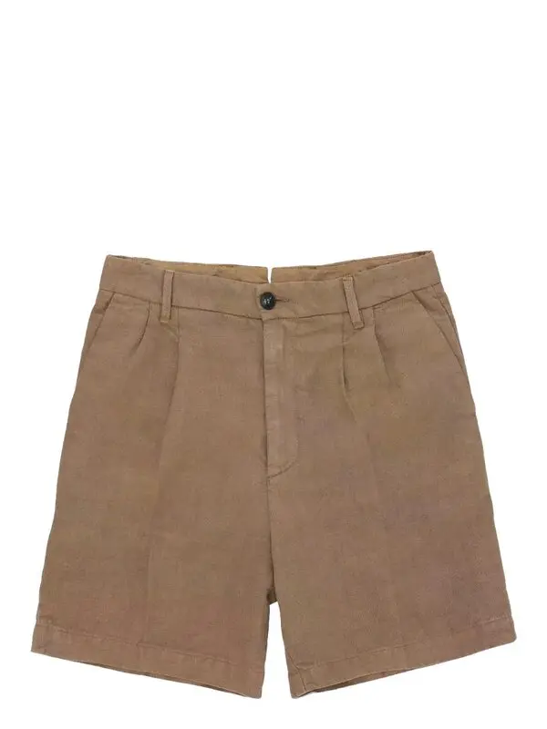 FORTELA Button-fastening Shorts - Brown