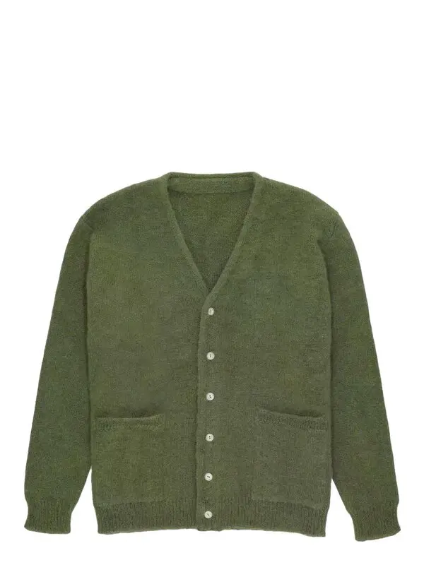 FORTELA Teddy Pockets Cardigan - Green