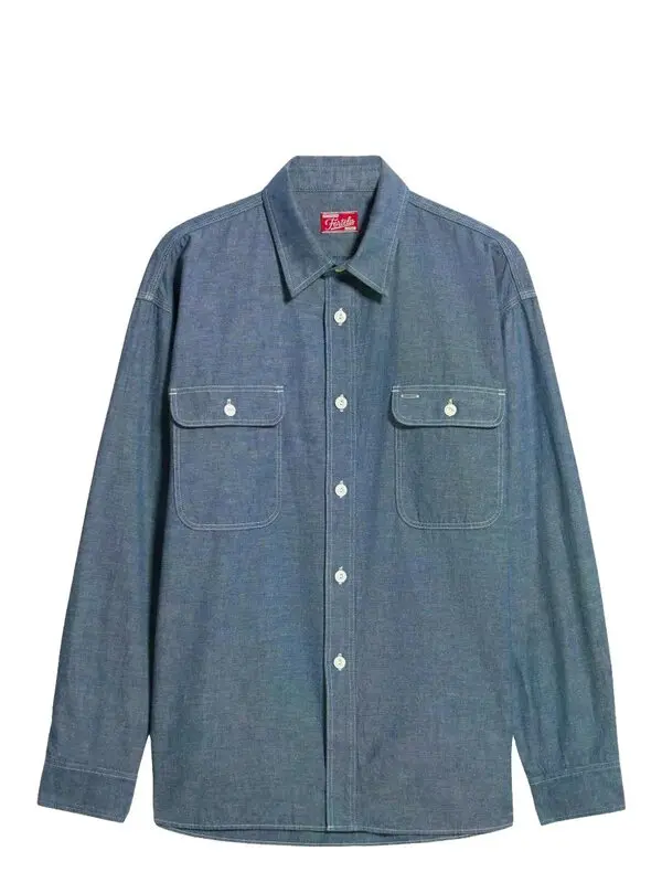 FORTELA Sail Flap-pocket Shirt - Blue