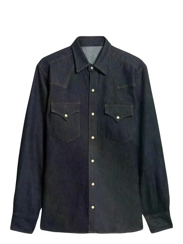 FORTELA Ntex Front-pockets Denim Shirt - Blue