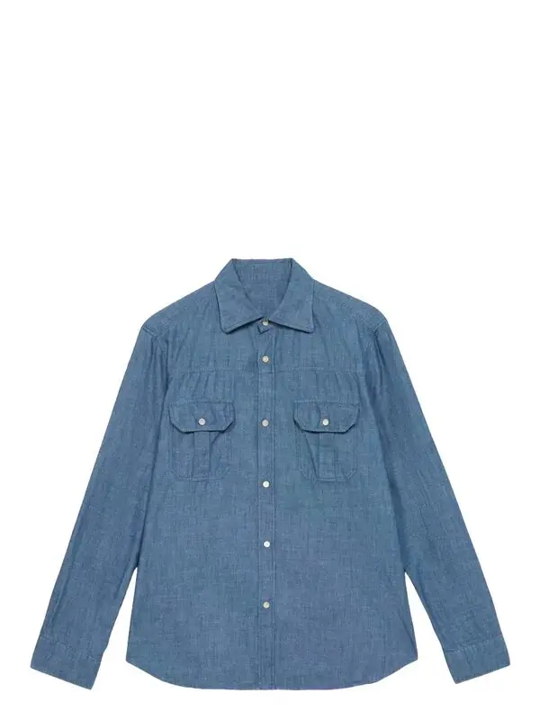 FORTELA Amleto Cotton Shirt - Blue
