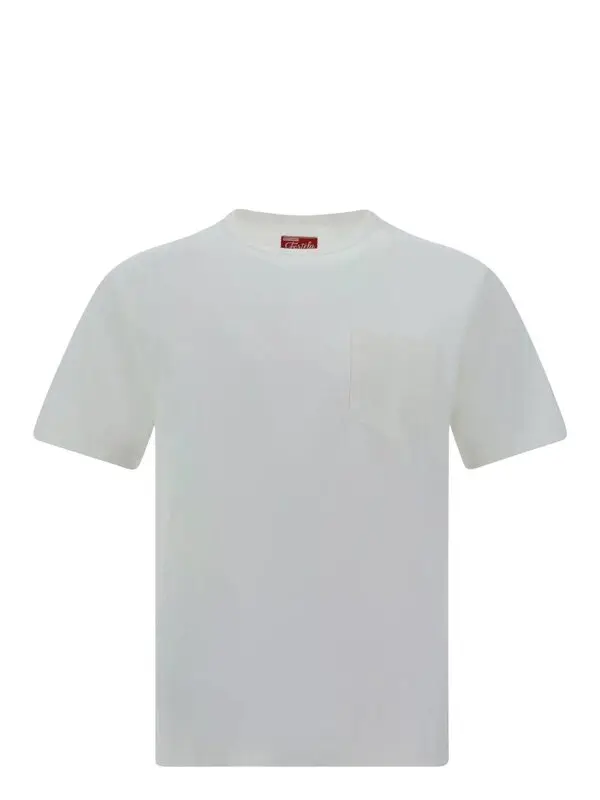 FORTELA Pocket-detail Cotton T-shirt - White