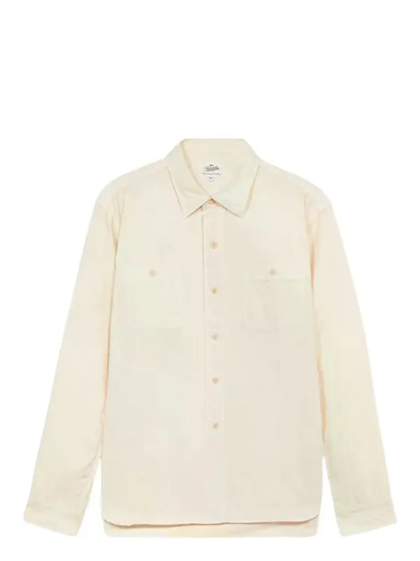 FORTELA Workt Patch-pocket Shirt - Neutrals