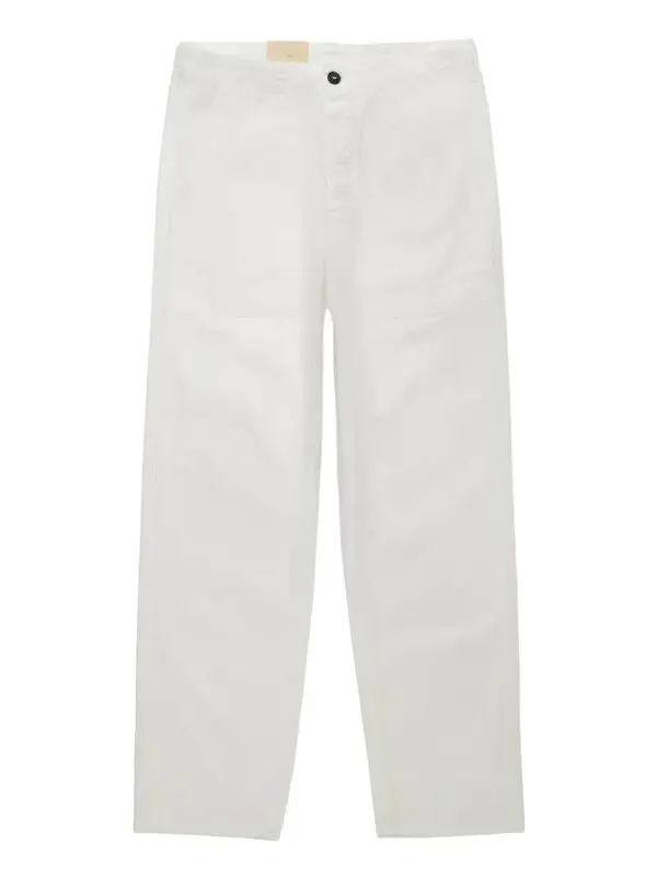 FORTELA Patch-pocket Trousers - White
