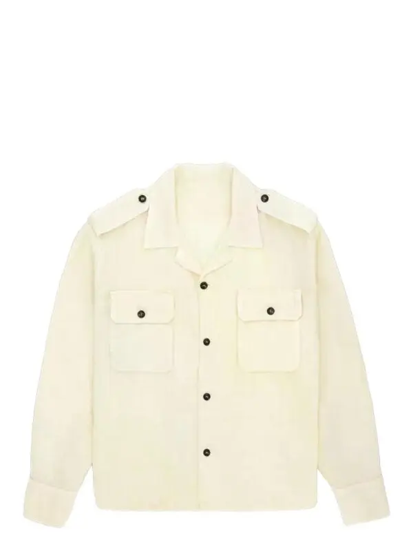 FORTELA Bonnie Epaulettes Pocket Shirt - Neutrals