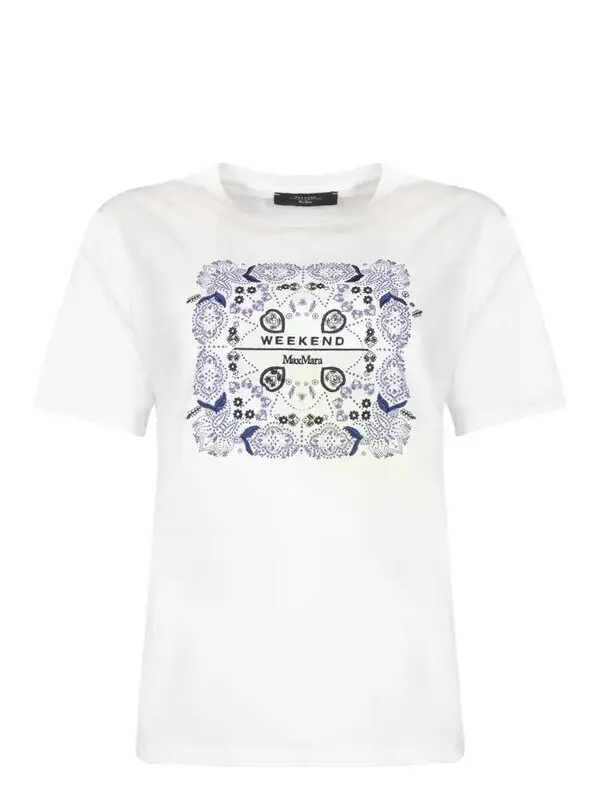 Max Mara Printed T-shirt - White