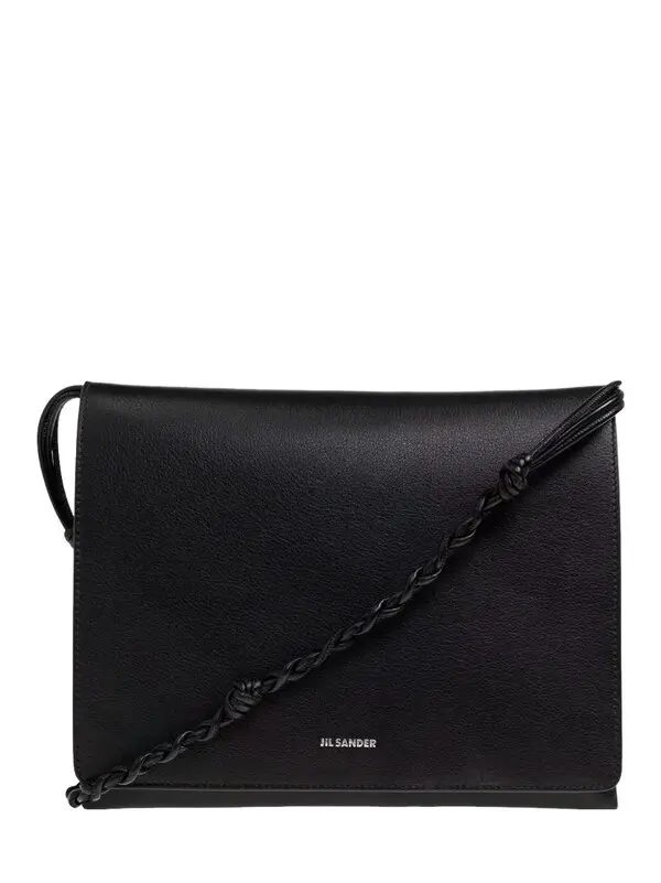 JIL SANDER Braided-strap Shoulder Bag - Black