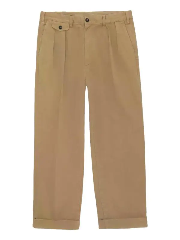FORTELA Pleated Trousers - Neutrals