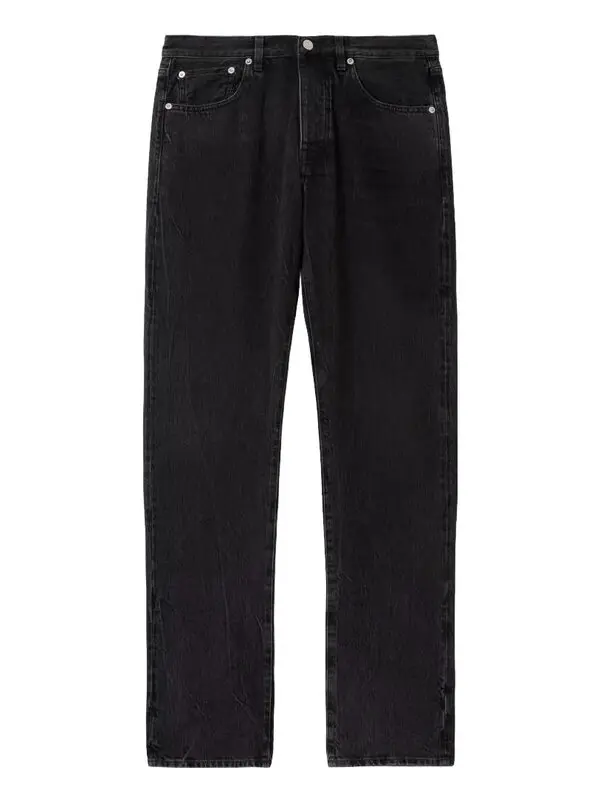 FORTELA Five Pocket Selvedge Jeans - Black
