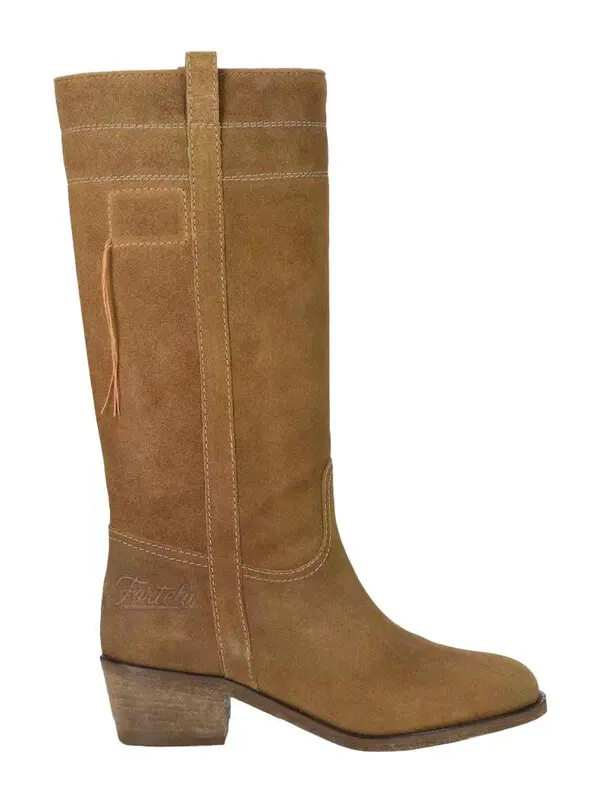 FORTELA Suede Camperos Boots - Brown