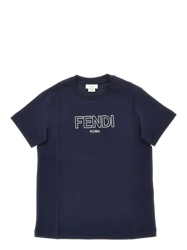 Fendi Logo T-shirt - Blue