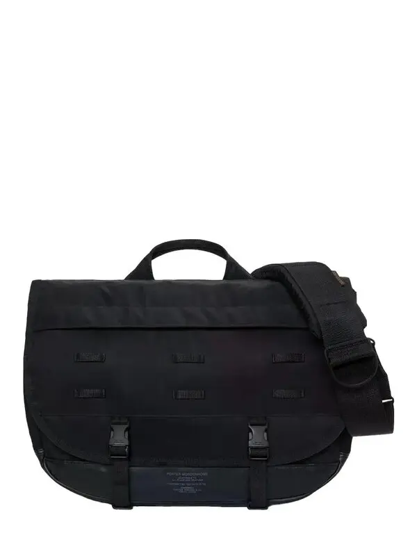 PORTER-YOSHIDA & CO Buckle Strap Messenger Bag - Black