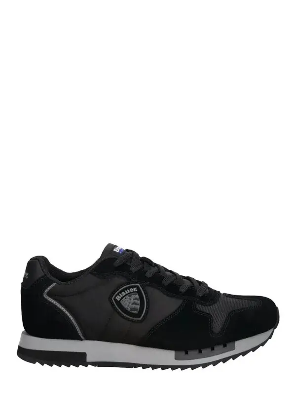 BLAUER. Queens05 Panelled Lace-up Sneakers - Black