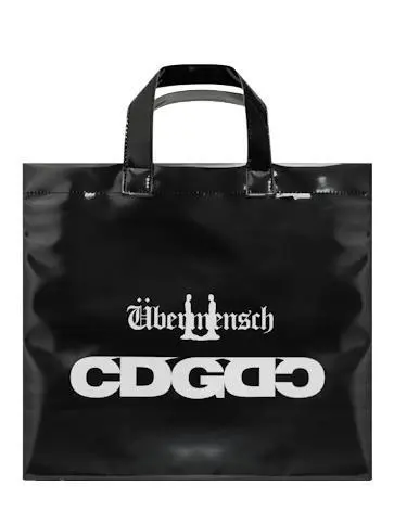 Comme Des Garçons Gdragon Ubermensch Pvc Tote - Black