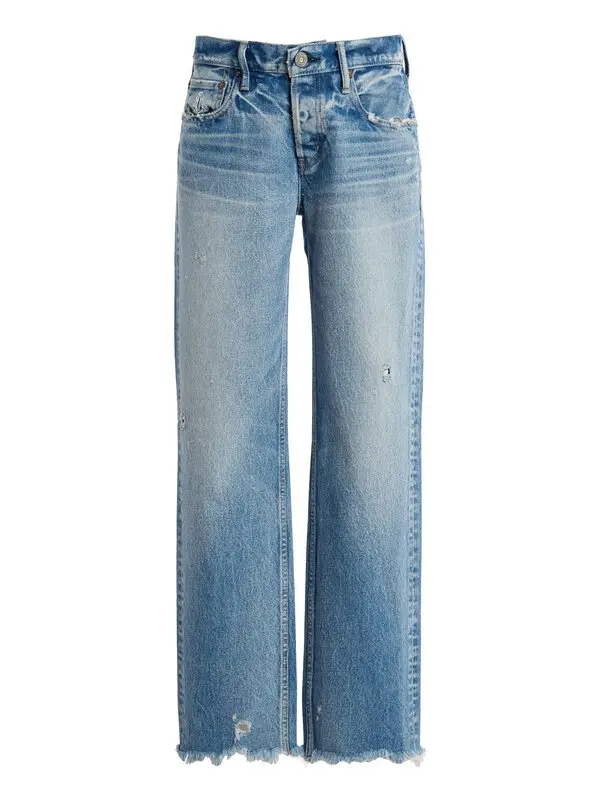 Moussy Vintage Mattapan Rigid Straight-leg Jeans - Light Wash