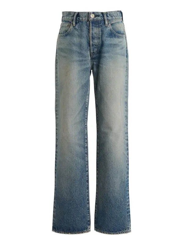 Moussy Vintage Randolph Straight-leg Rigid Jeans - Light Wash