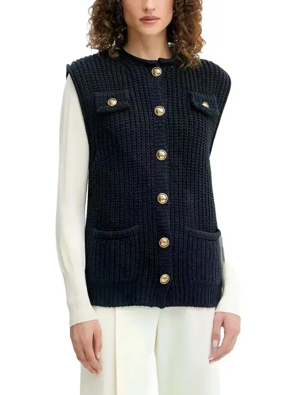 Luisa Spagnoli Button-fastening Cardigan - Blue