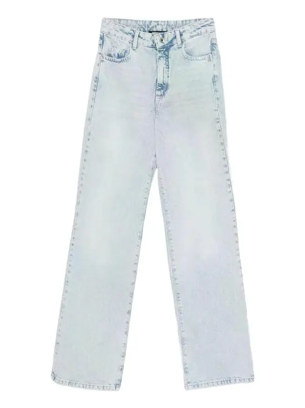 Patrizia Pepe High-waisted Straight Jeans - Blue