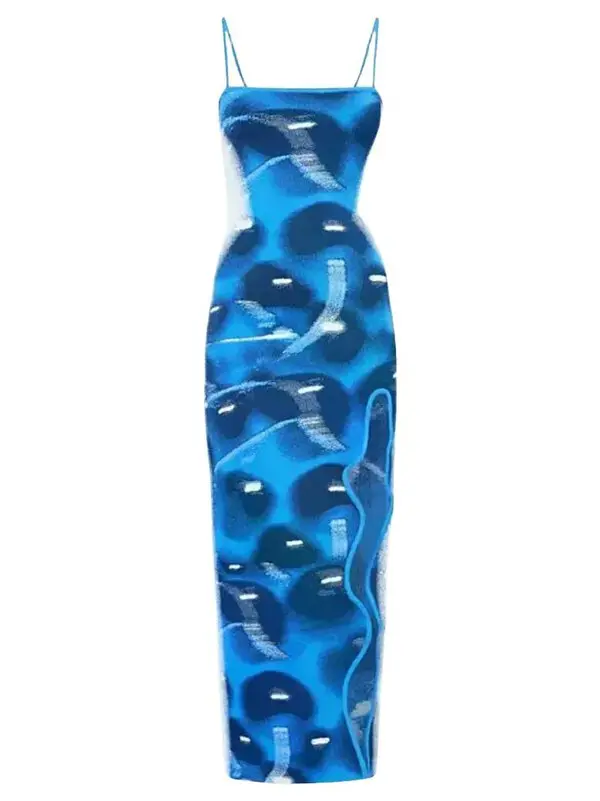 Ph5 Spaghetti-strap Midi Dress - Blue