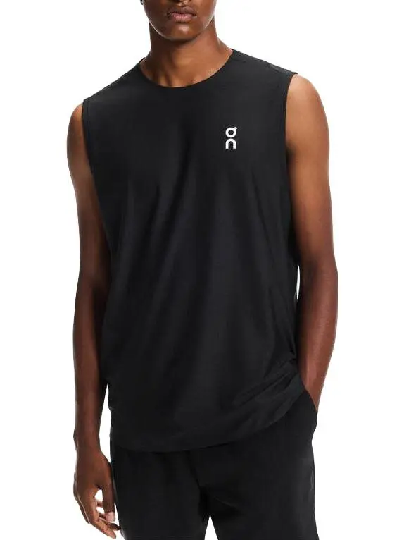 On Court Performance Tennis Tank - Black
