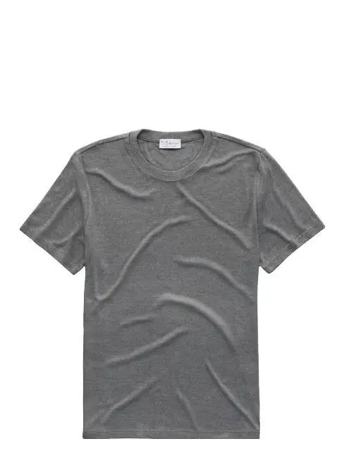 WOLF VS. GOAT (WVG) Heavyweight Viscose Interlock Short Sleeve Crewneck - Grey