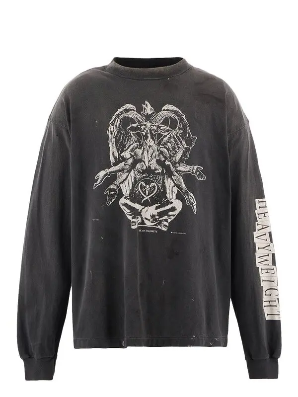 SAINT MXXXXXX Heavy Weight Long Sleeve Tee - Black