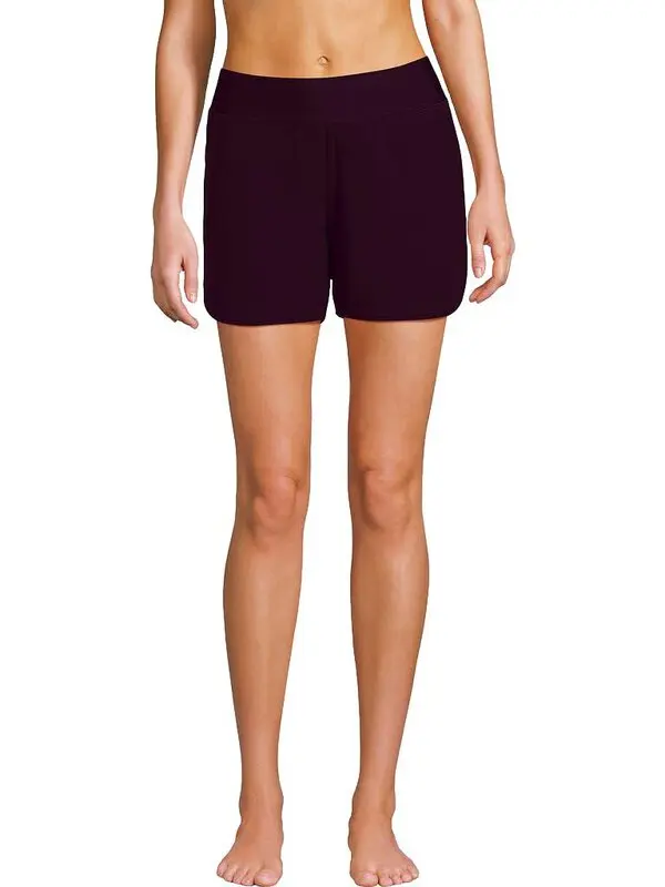 LANDS' END 3" Quick Dry Board Shorts - Dark Wine