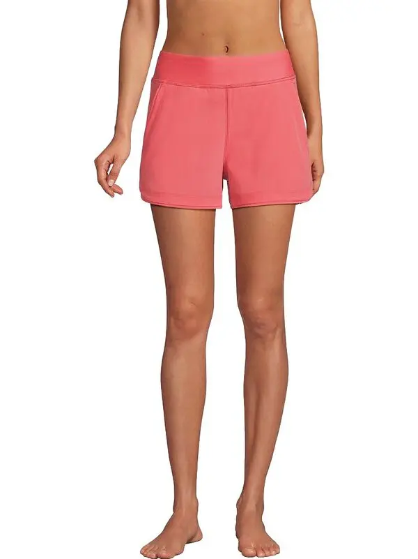 LANDS' END 3" Quick Dry Board Shorts - Wood Lily