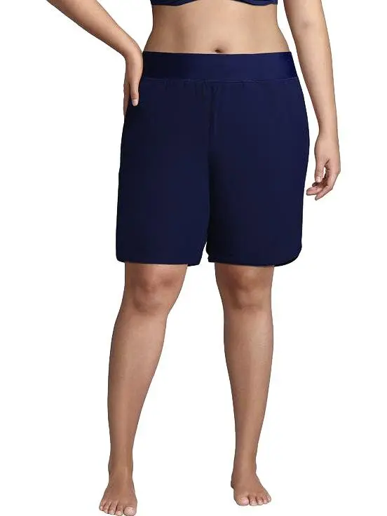 LANDS' END 9" Quick Dry Board Shorts - Deep Sea Navy