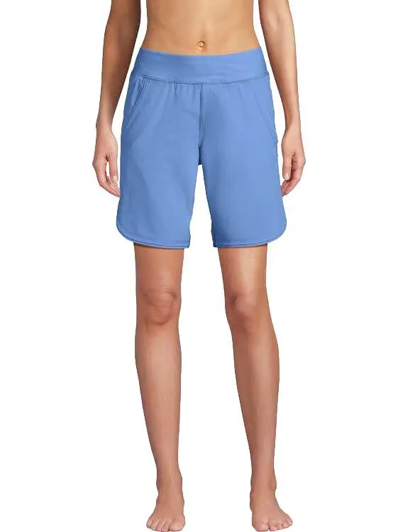 LANDS' END Upf 50 9" Board Shorts - Lake Blue