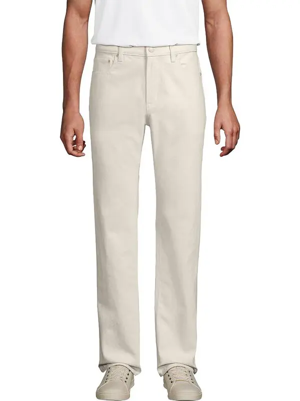 LANDS' END Classic Fit Stretch Jean - Undyed Natural