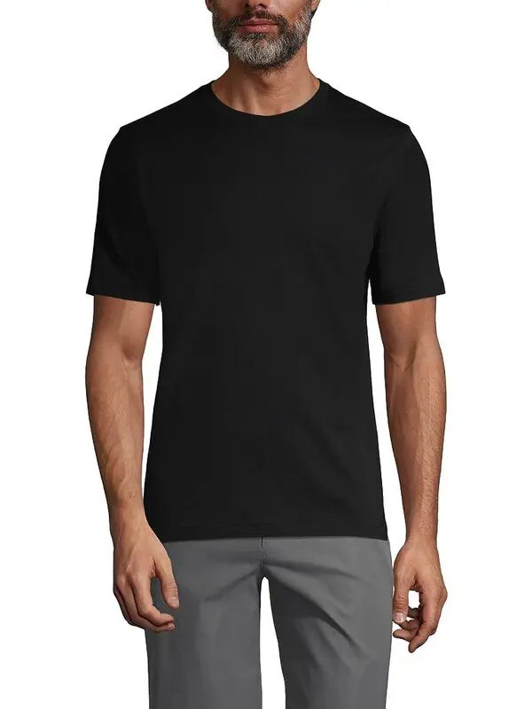LANDS' END School Uniform Short Sleeve Essential T-shirt - Black