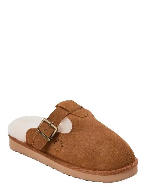DEARFOAMS Fireside Maitland Shearling Slipper - Chestnut