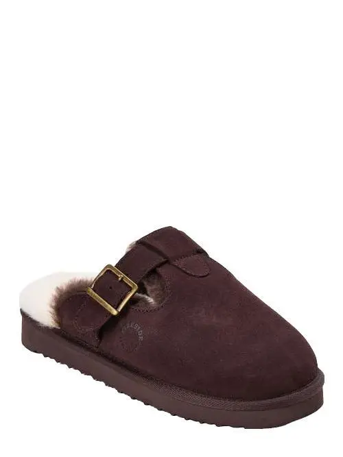 DEARFOAMS Fireside Maitland Shearling Scuff Slipper - Coffee