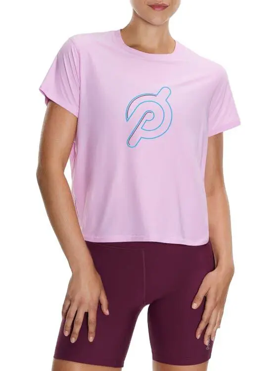 PELOTON Essential Performance Crop Tee - Lavender